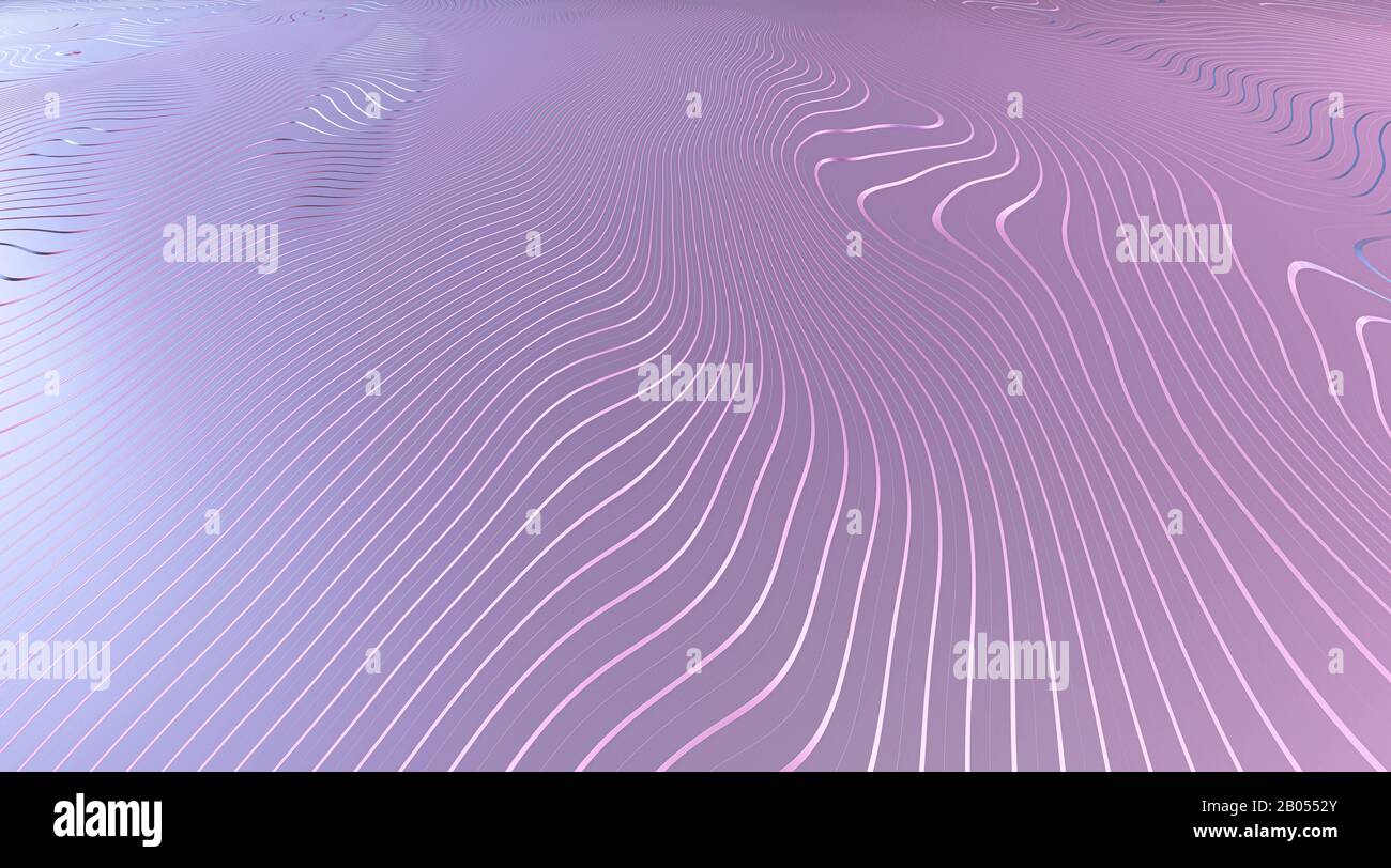 Neon empty blank waves structure background with blue pink gradient ...