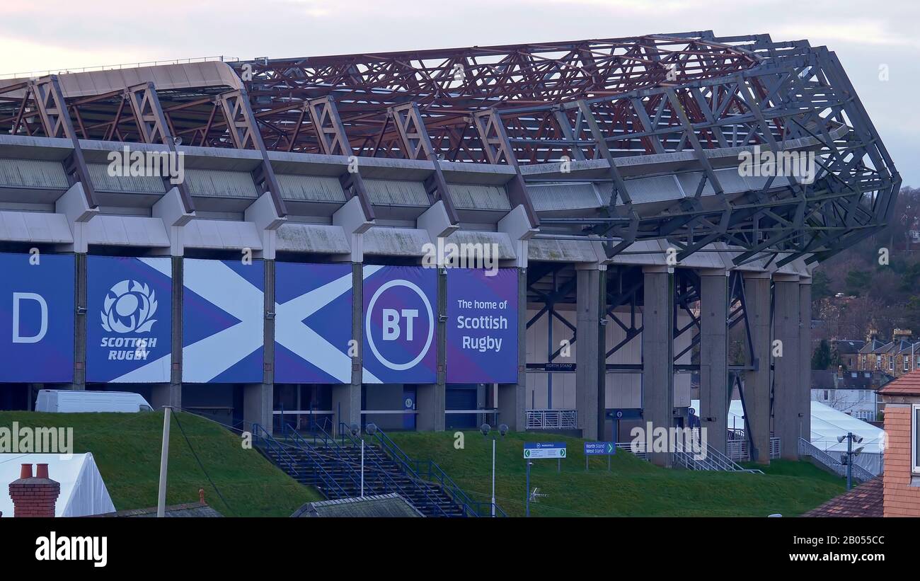 Murrayfield stadium night hi-res stock photography and images - Alamy