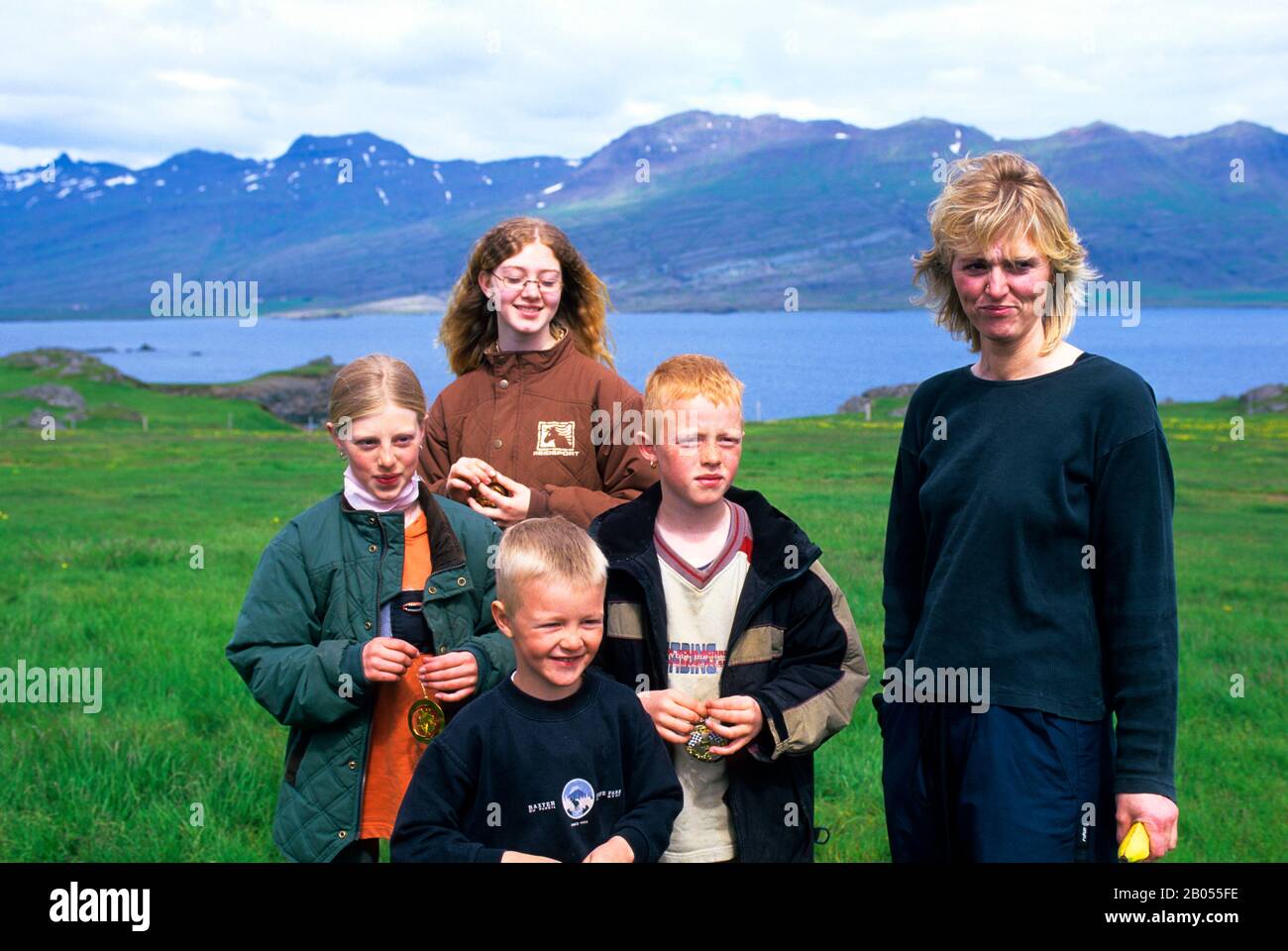 ICELAND, EAST COAST, ICELANDIC FAMILY Stock Photo - Alamy