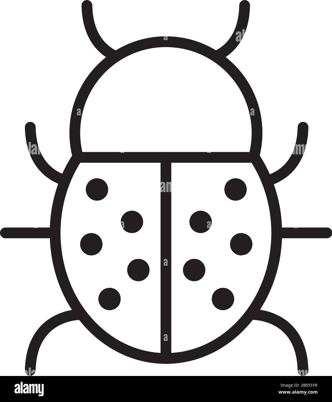 Cute Ladybug Outline