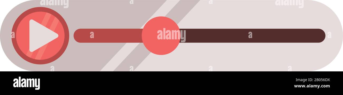 media player progress bar icon Stock Vector Image & Art - Alamy