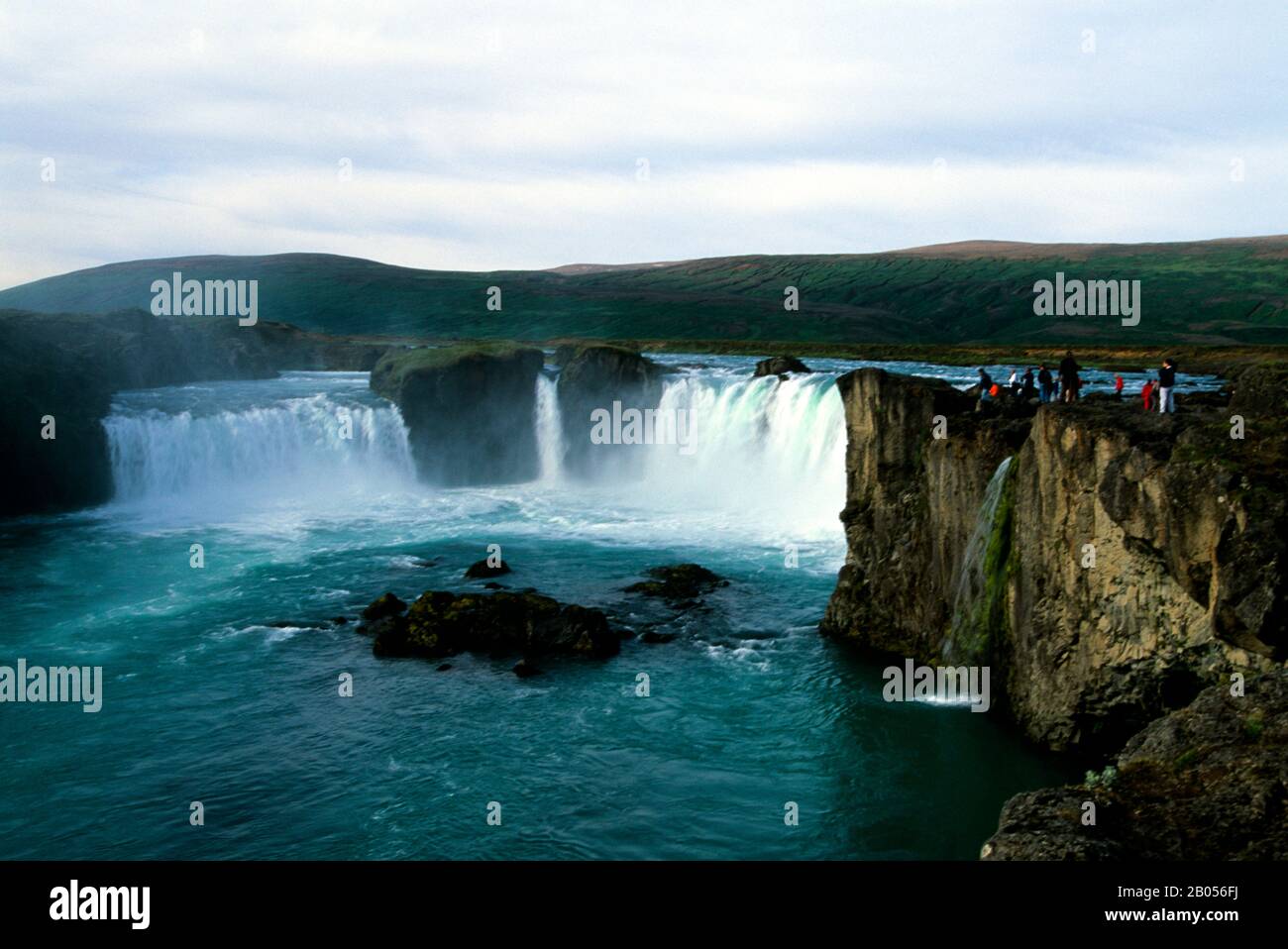 Godafoss waterfall person hi-res stock photography and images - Alamy