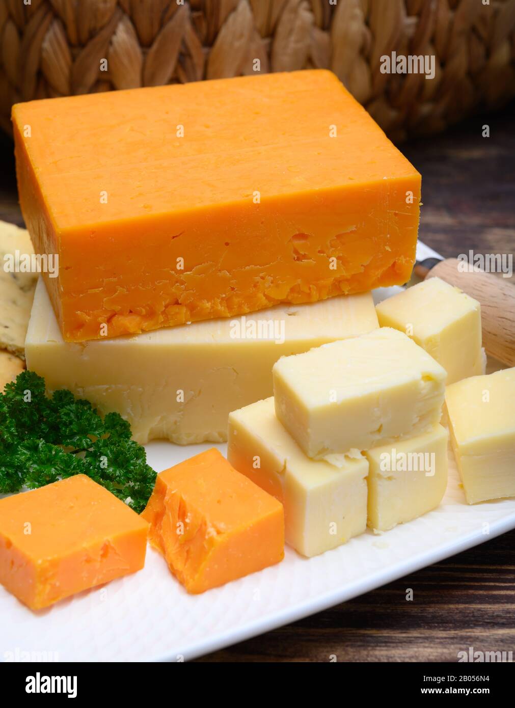 British hard cheeses made from cow milk yellow matured cheddar from ...