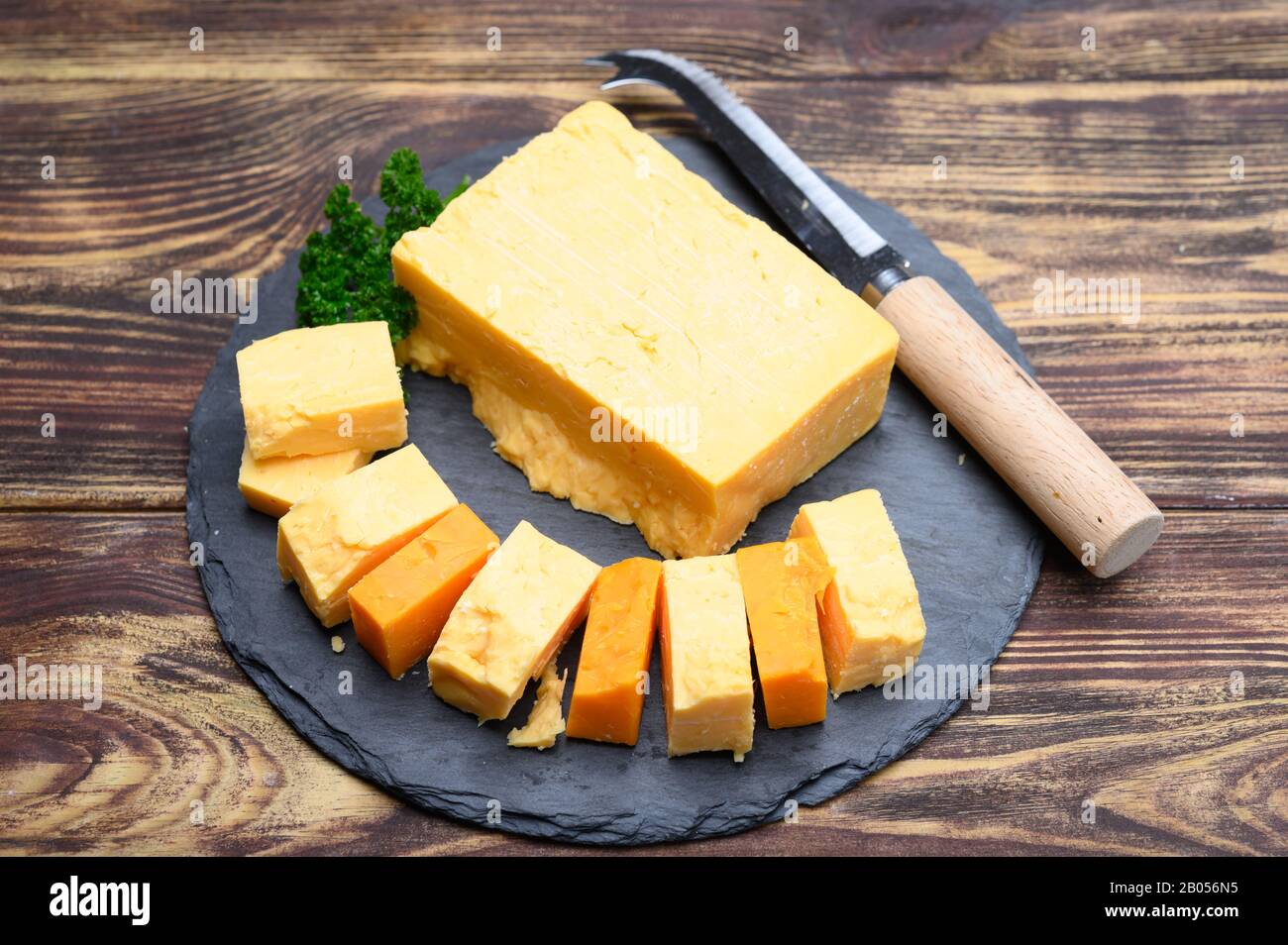British hard cheeses made from cow milk yellow matured cheddar from ...