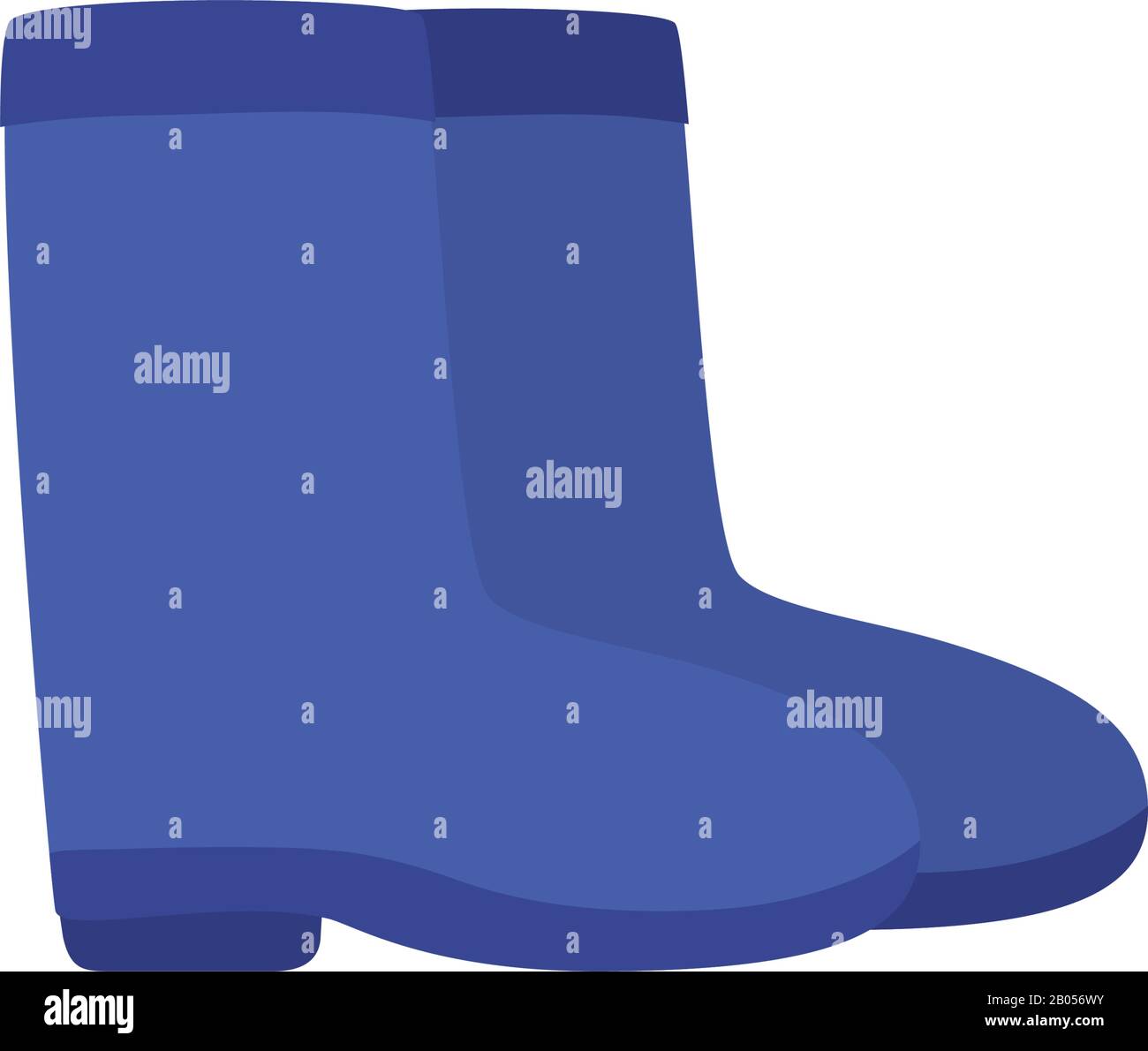 rubber boots farm shoes flat style Stock Vector Image & Art - Alamy