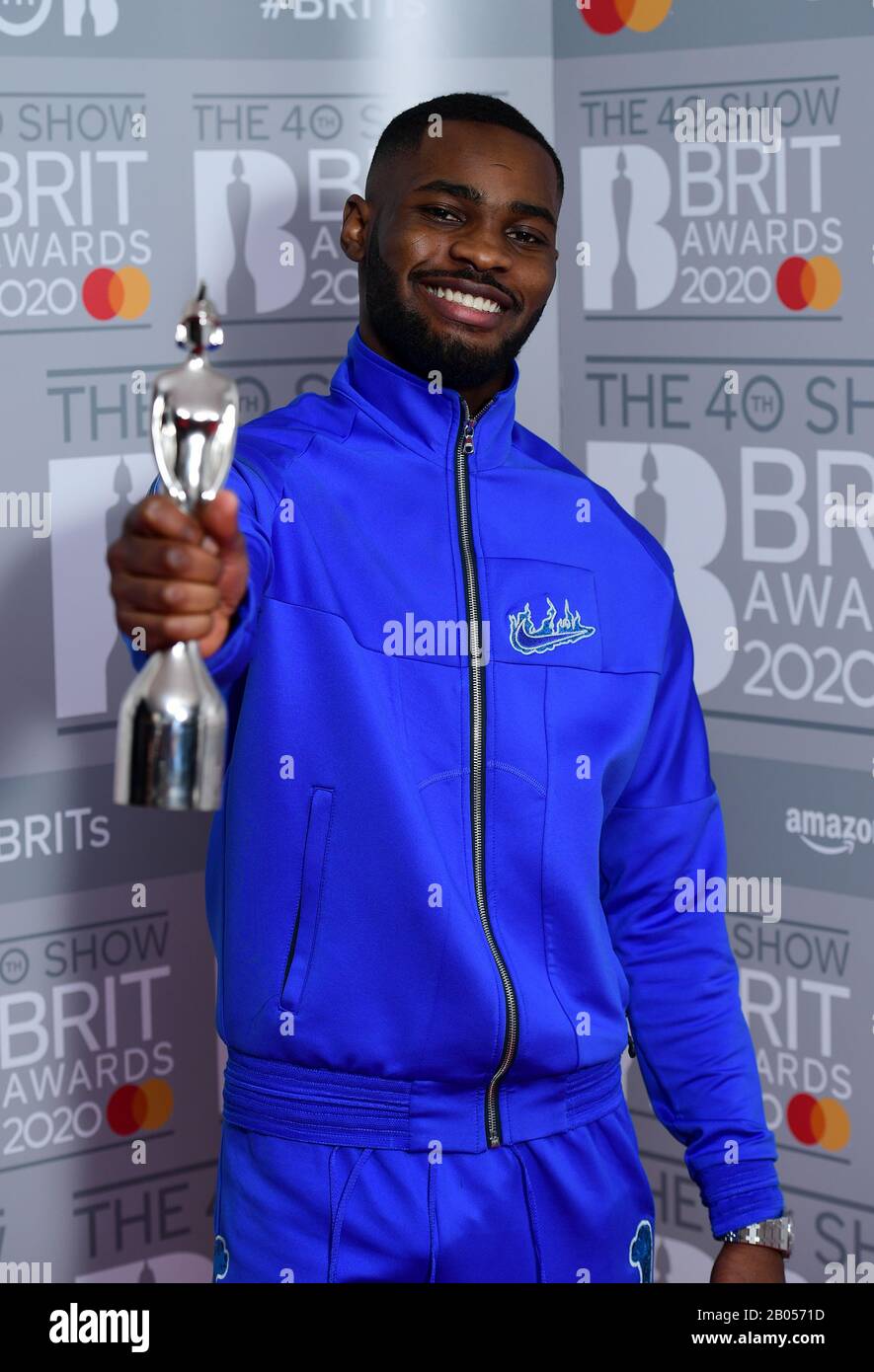 Dave with the Brit Award for Best British Album in the press room at ...