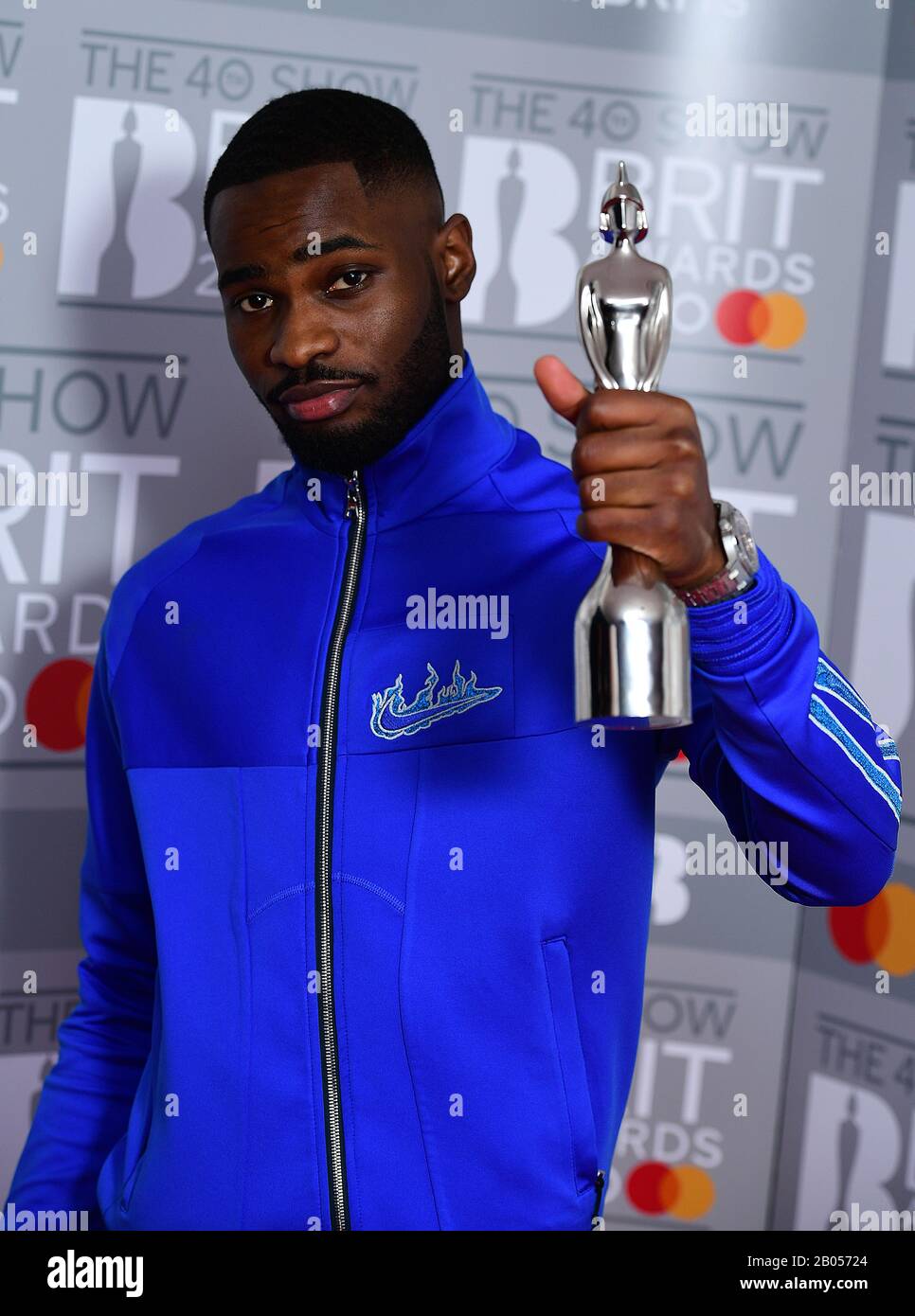 Dave with the Brit Award for Best British Album in the press room at ...