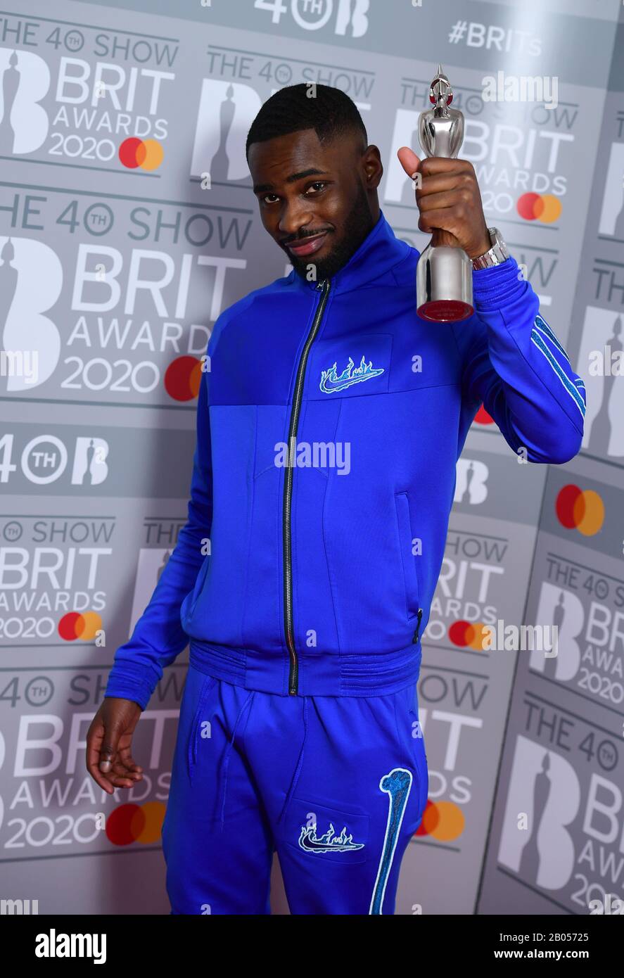 Dave with the Brit Award for Best British Album in the press room at ...