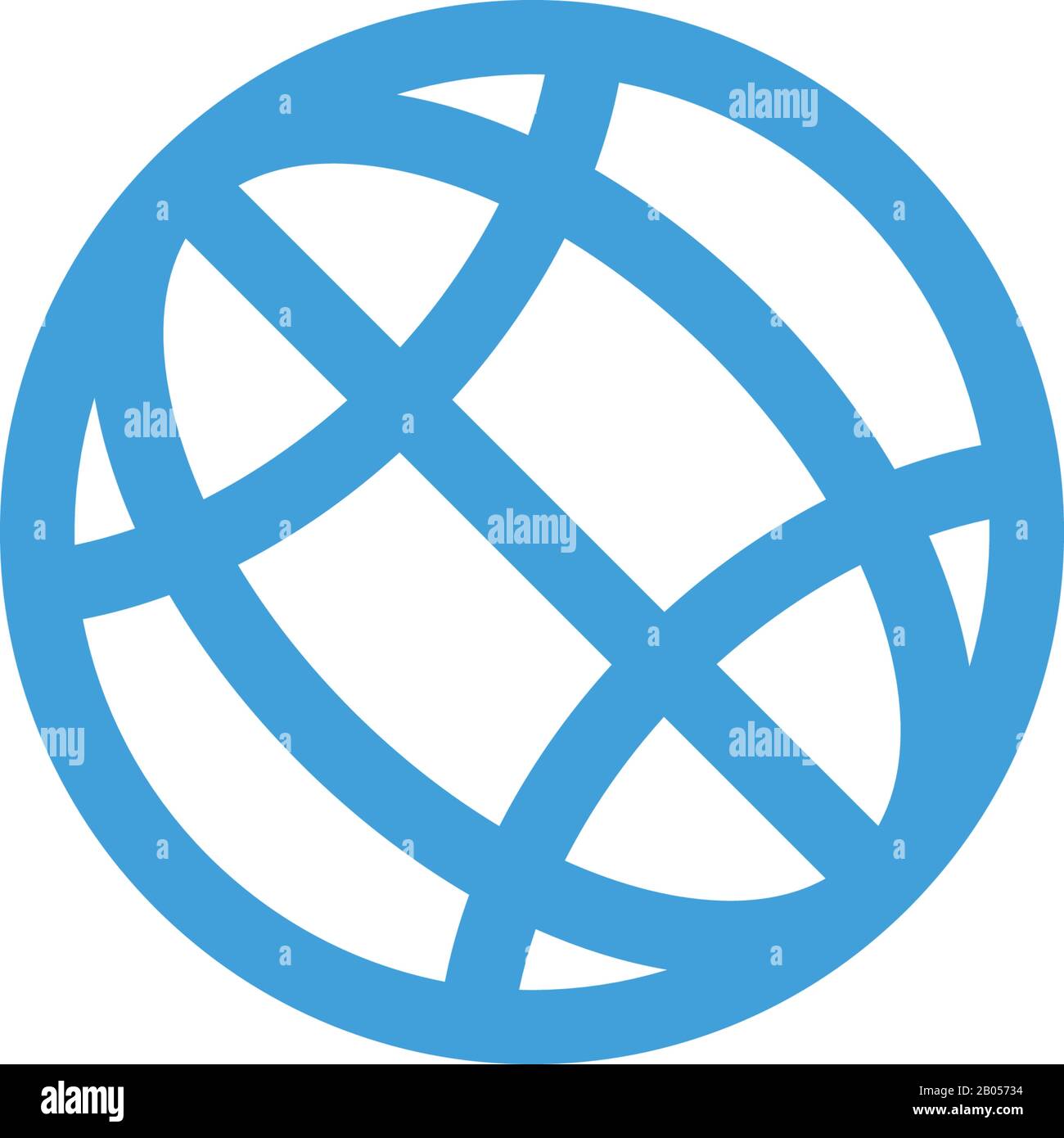 Globe icon. Line design template Stock Vector Image & Art - Alamy