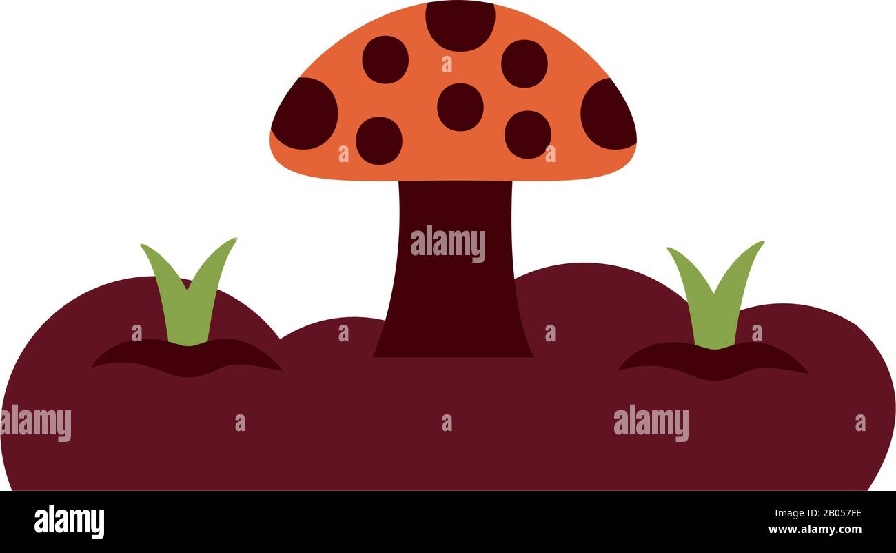 cute fungus plant flat style Stock Vector Image & Art - Alamy