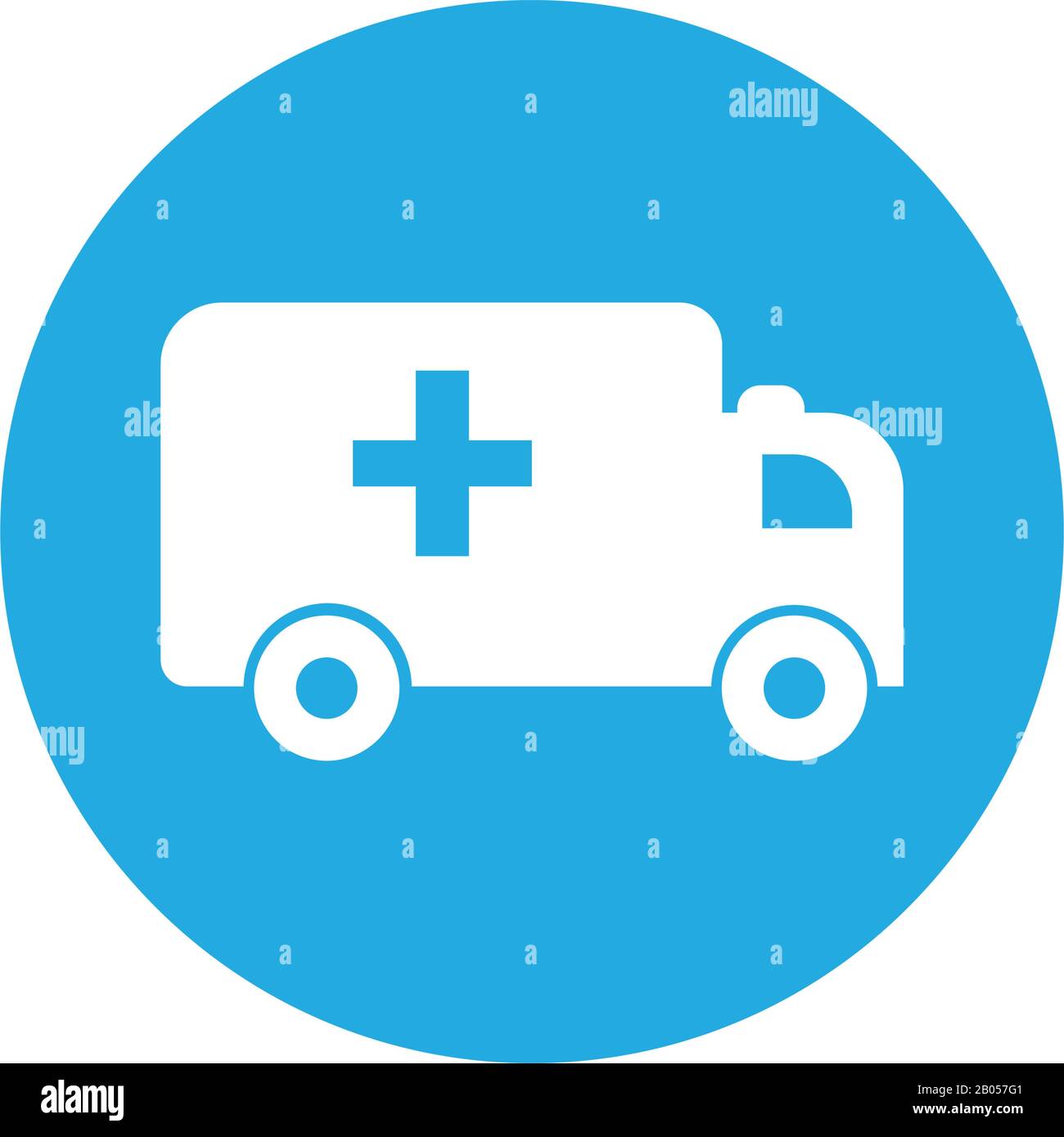 ambulance car, block and flat style icon vector illustration design ...