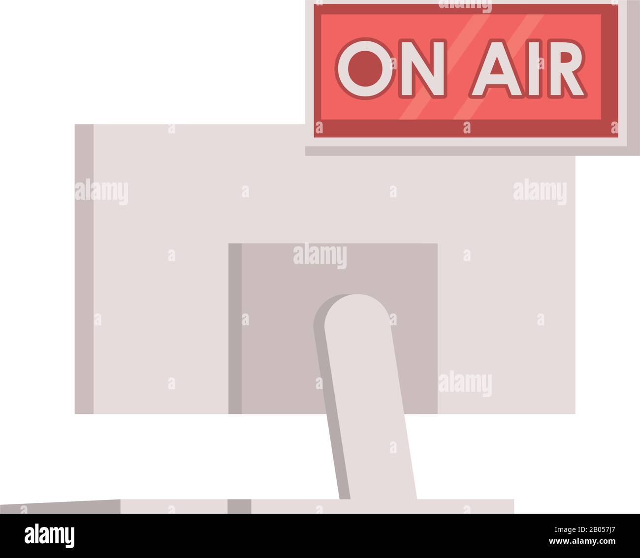 on air label with desktop display Stock Vector Image & Art - Alamy