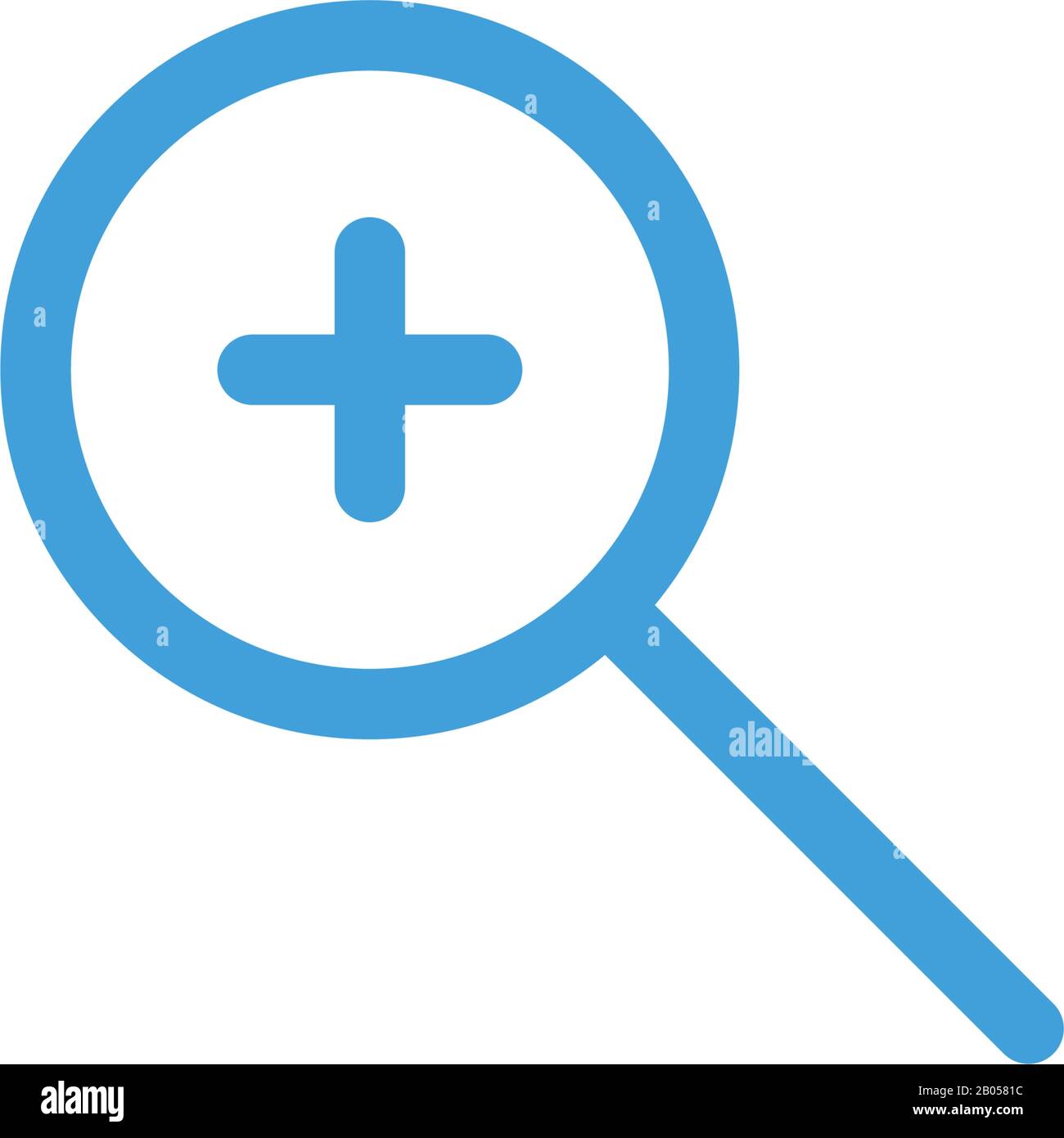 Magnifying icon design template. Vector illustration Stock Vector Image ...