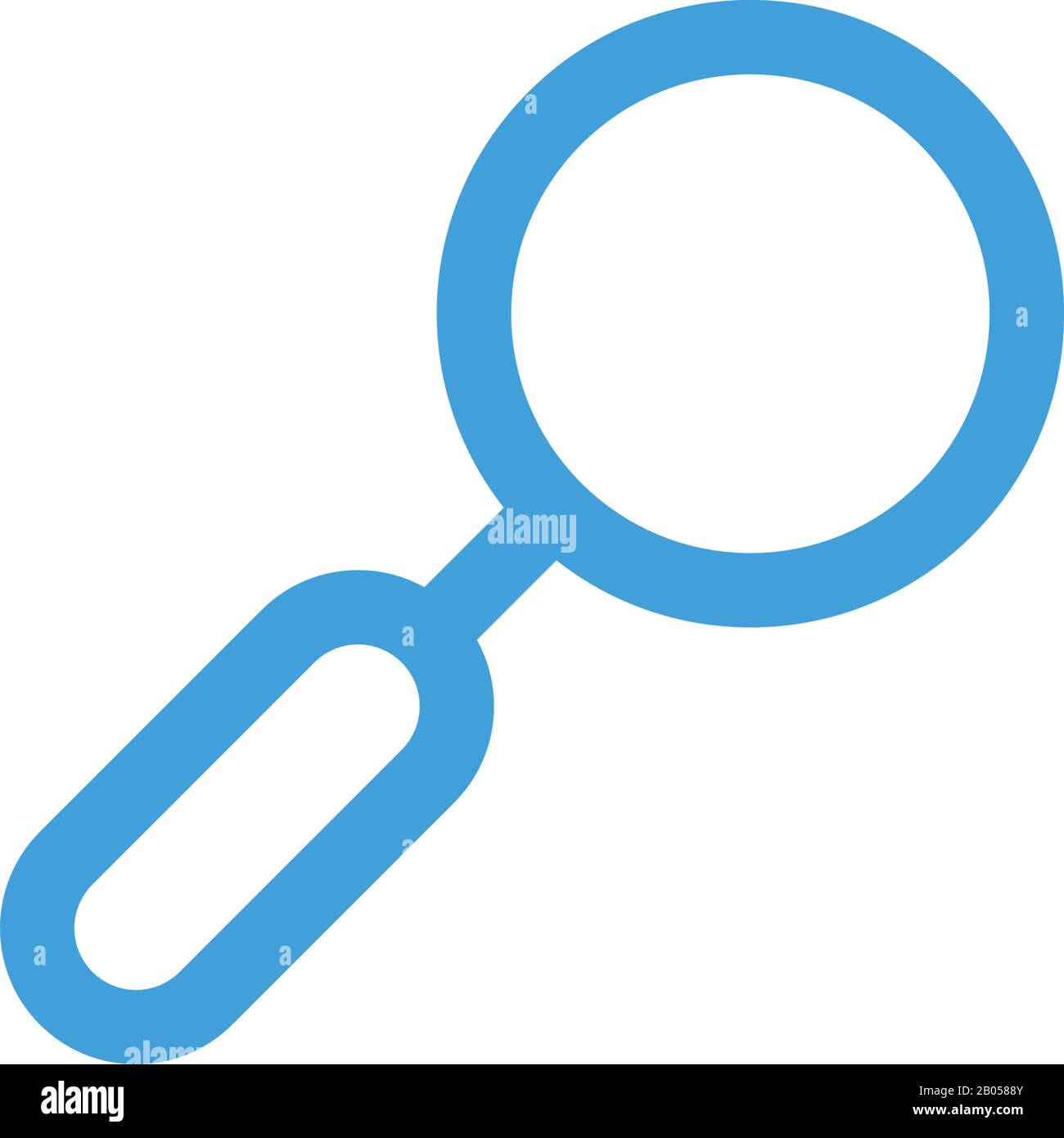 Magnifying icon design template. Vector illustration Stock Vector Image ...