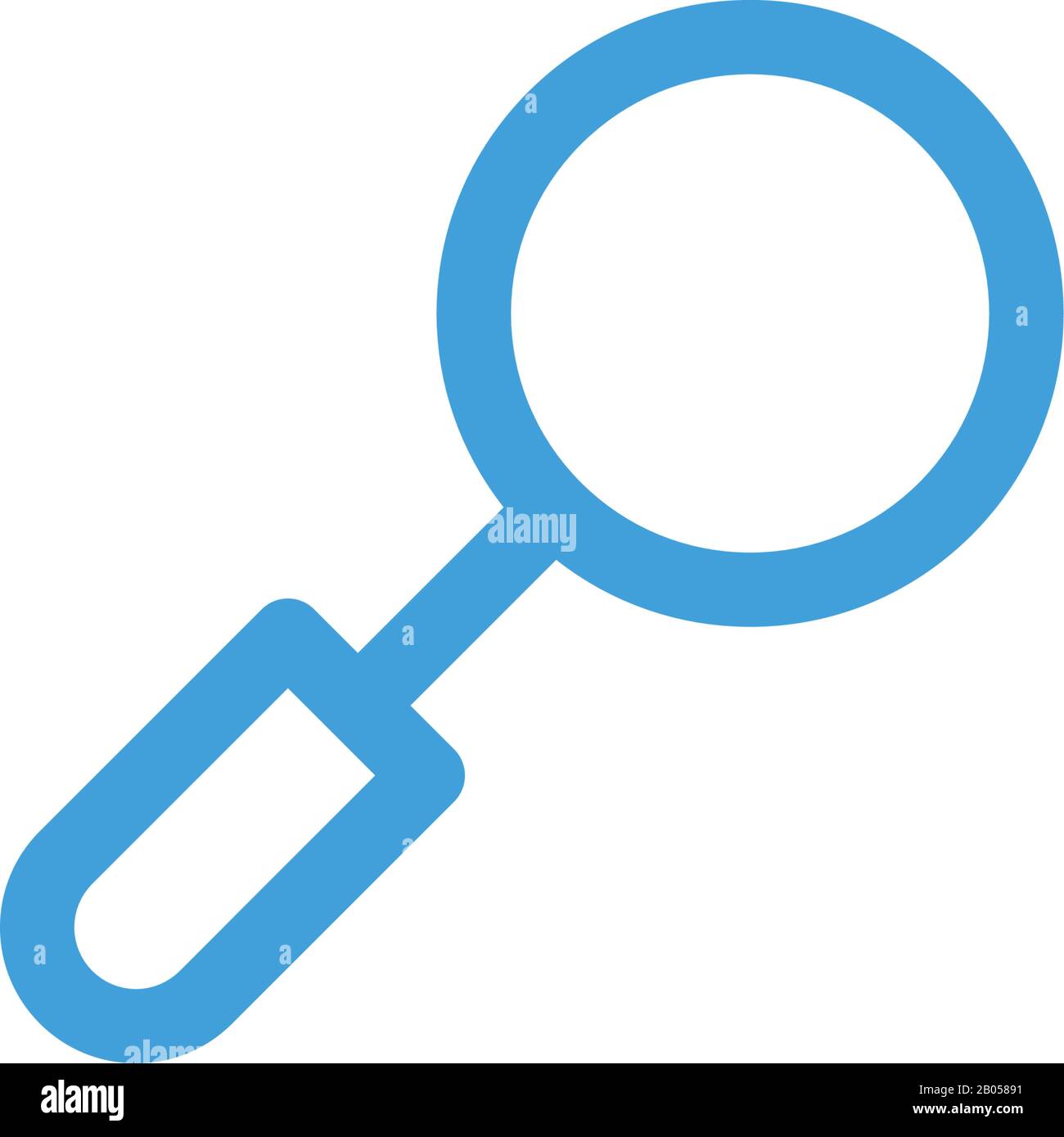 Magnifying icon design template. Vector illustration Stock Vector Image ...