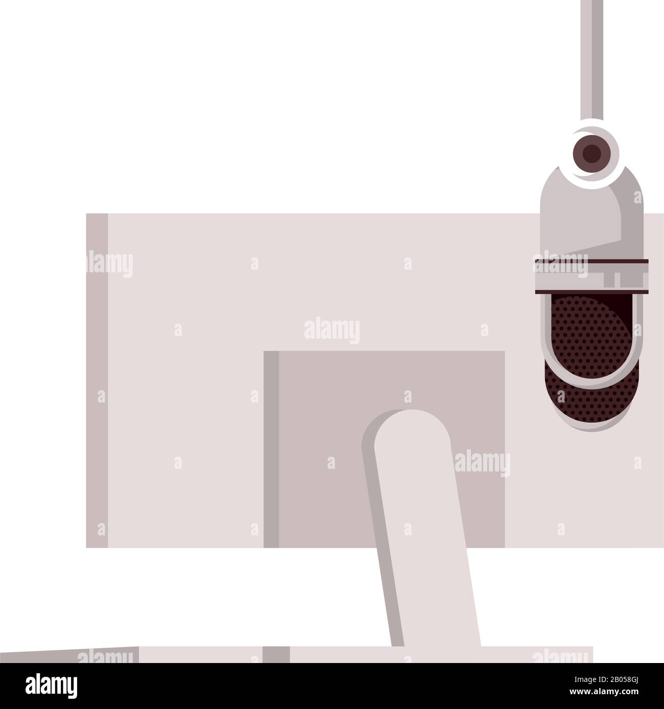 Desktop mic Stock Vector Images - Alamy