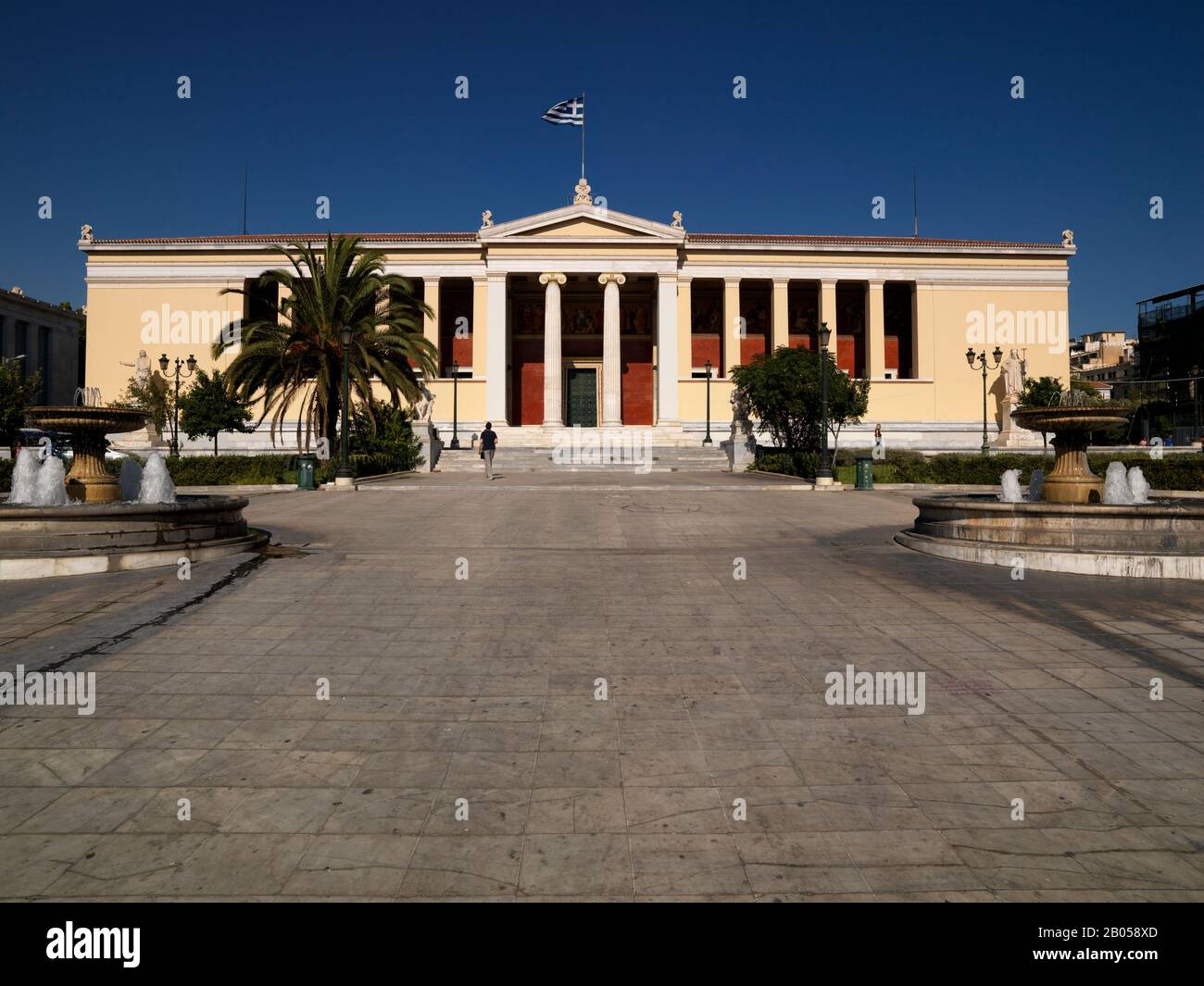 Facade of a university building, National and Kapodistrian University ...