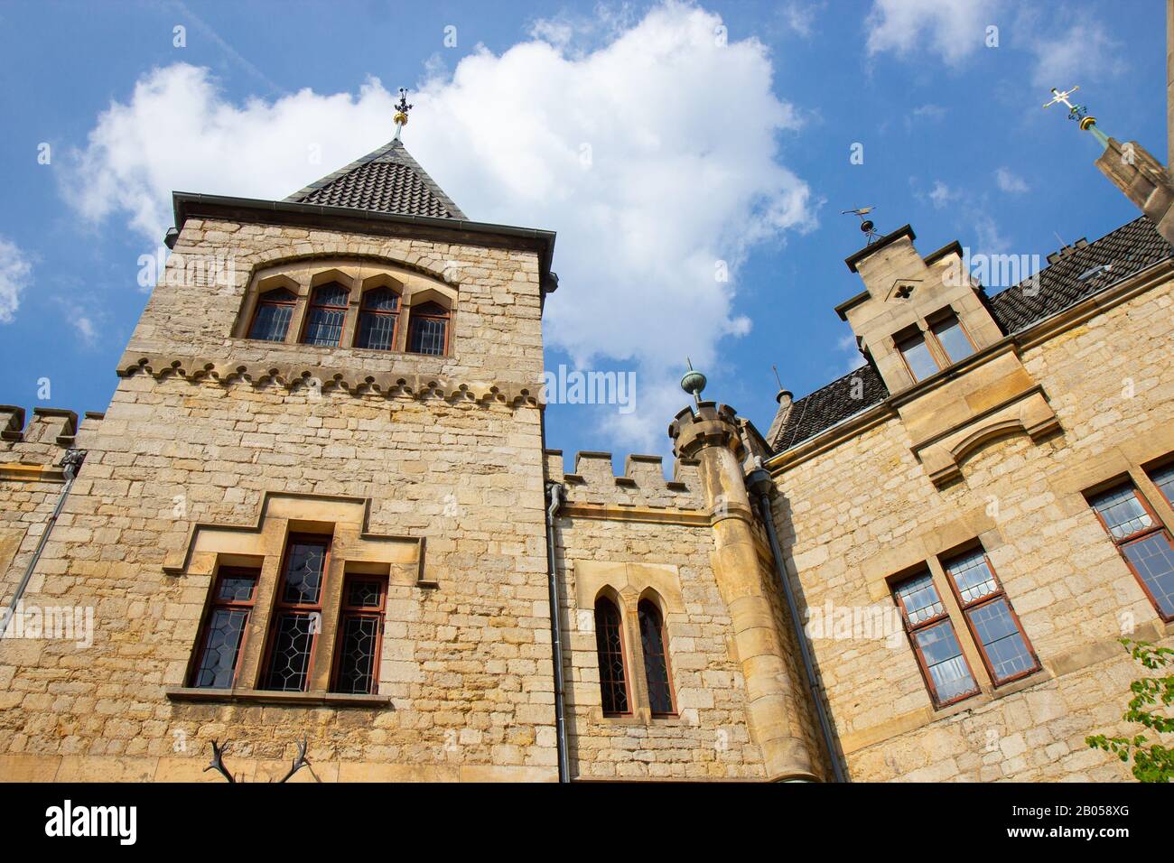 June 3 2019: Facade of Marienburg Castle near Hannover, Lower Saxony ...