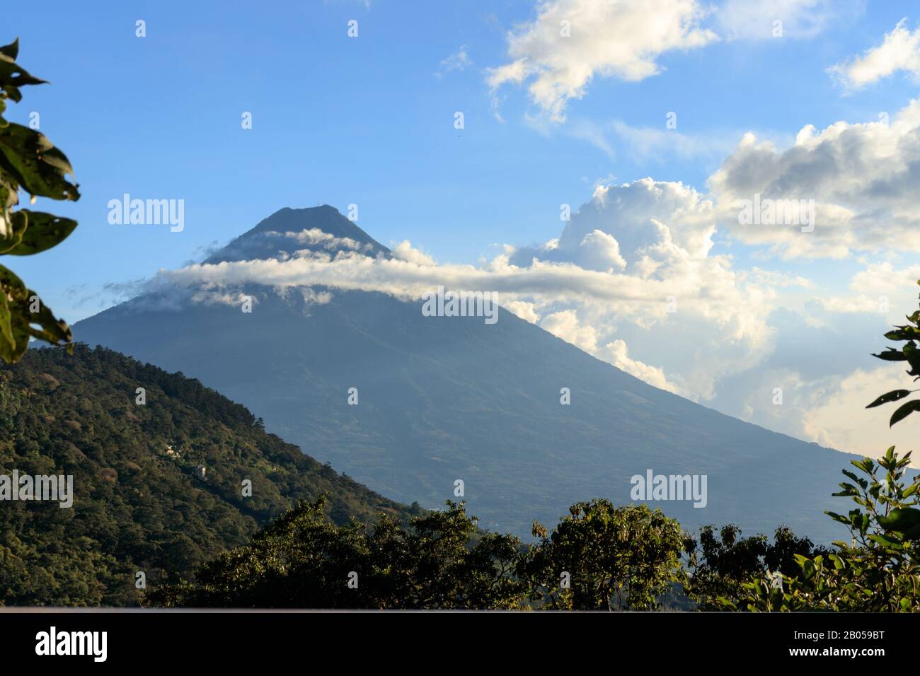 water volcano in guatemala central america Stock Photo - Alamy