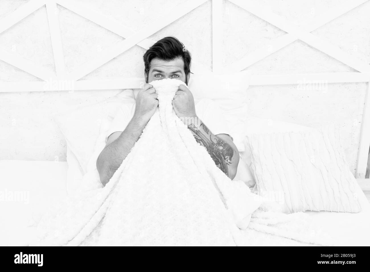 Wake up early lazy Black and White Stock Photos & Images - Alamy