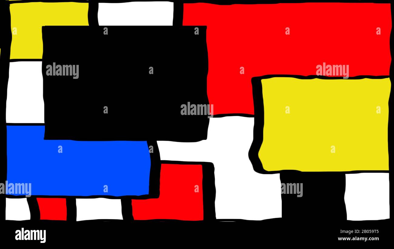 Colorful painted block wall Stock Vector Images - Alamy