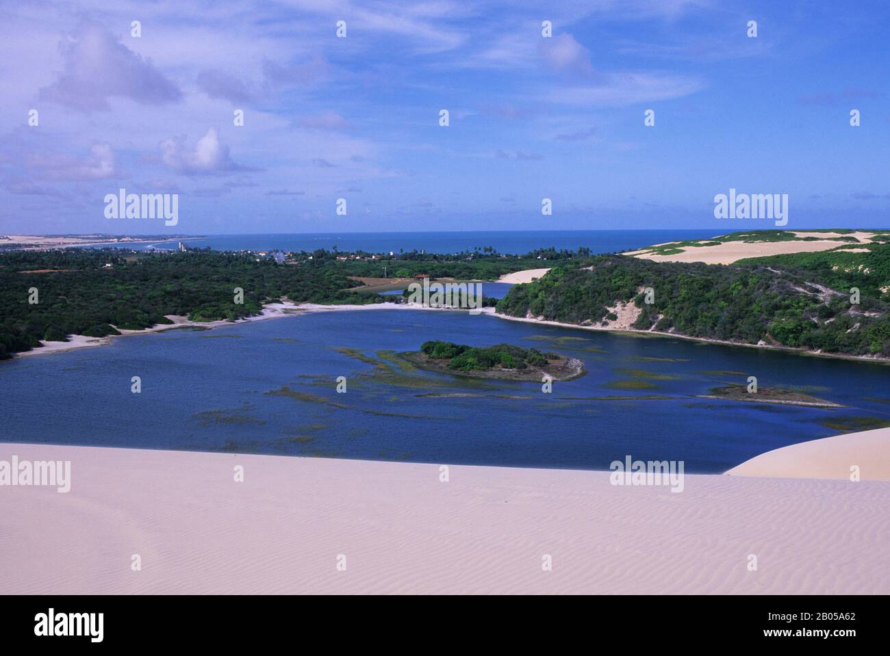 BRAZIL, NEAR NATAL, SAND DUNES, VIEW OF OCEAN Stock Photo - Alamy