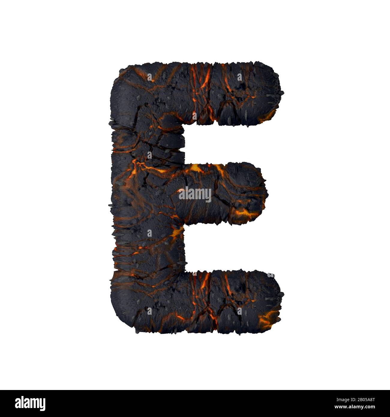 Lava Letter 3d illustration Stock Photo - Alamy