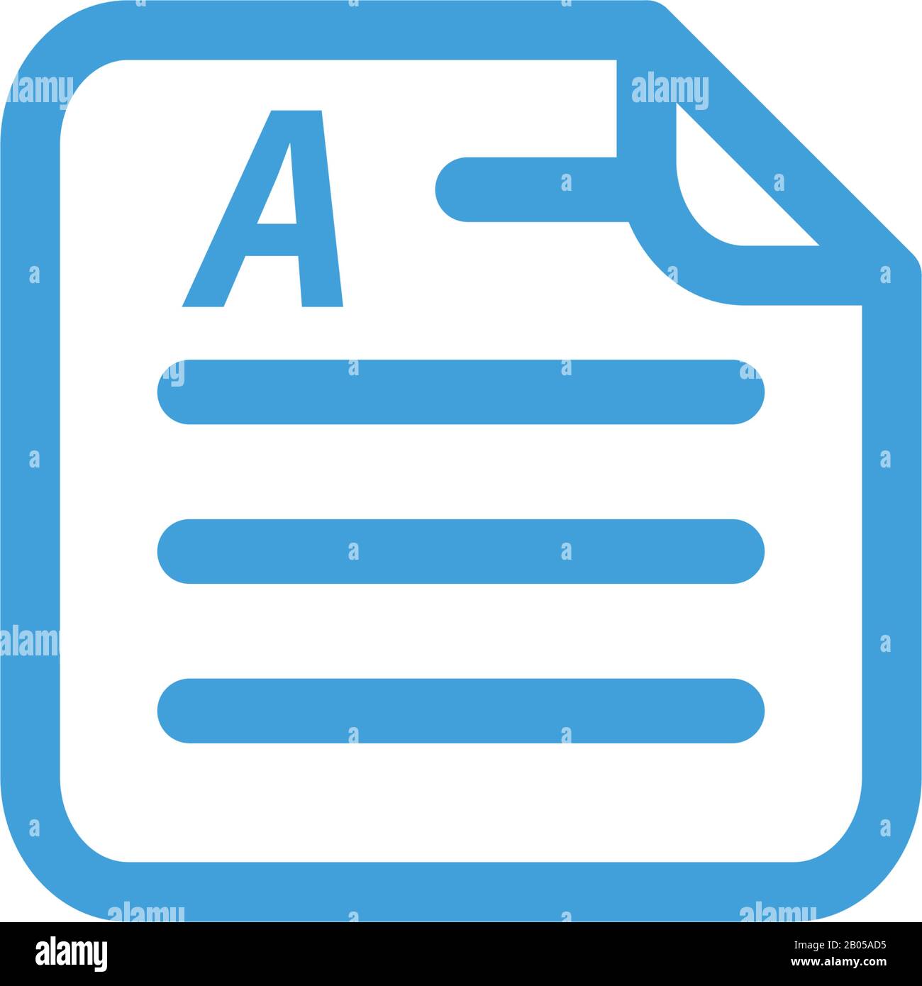 Document icon template. Vector illustration Stock Vector Image & Art ...
