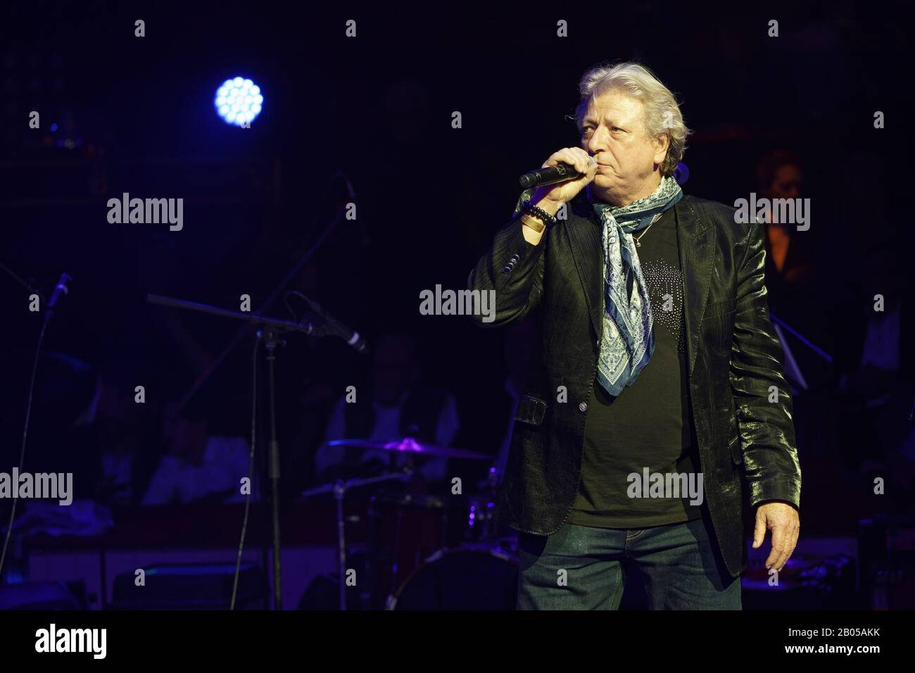 Paris, France. 17th Feb, 2020. Singer Alain Turban performs during ...