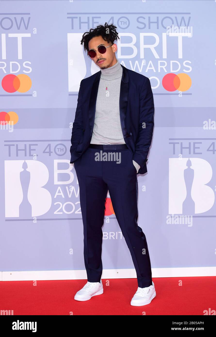 Jordan Stephens arriving at the Brit Awards 2020 held at the O2 Arena ...