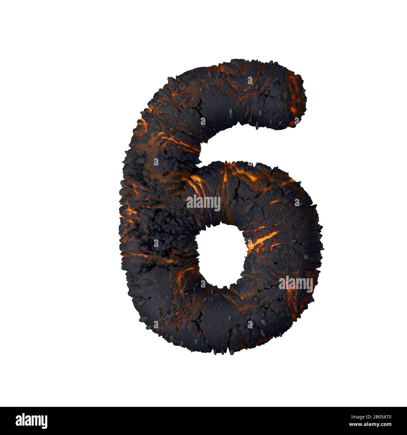 Lava Letter 3d illustration Stock Photo - Alamy
