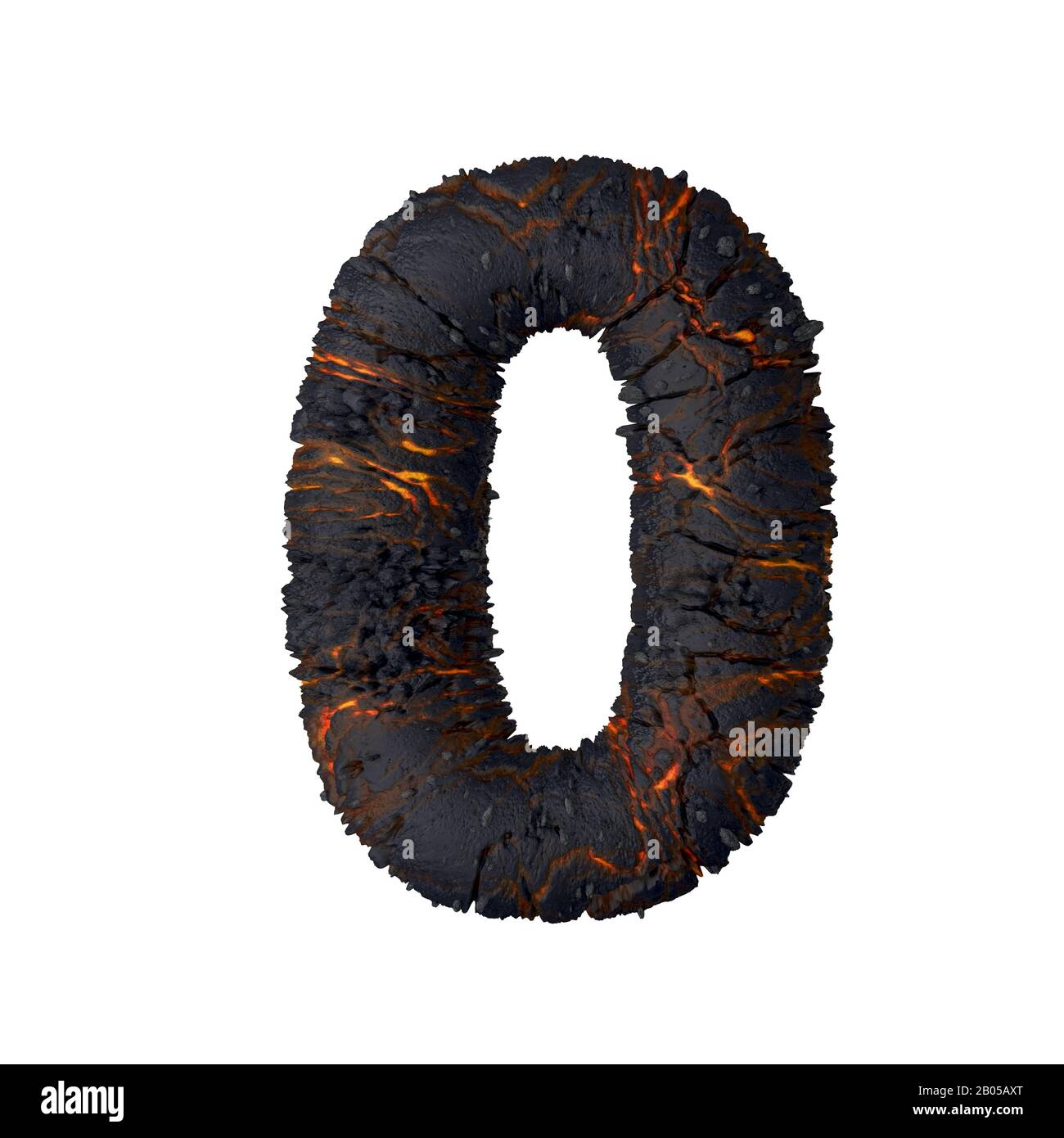 Lava Letter 3d illustration Stock Photo - Alamy
