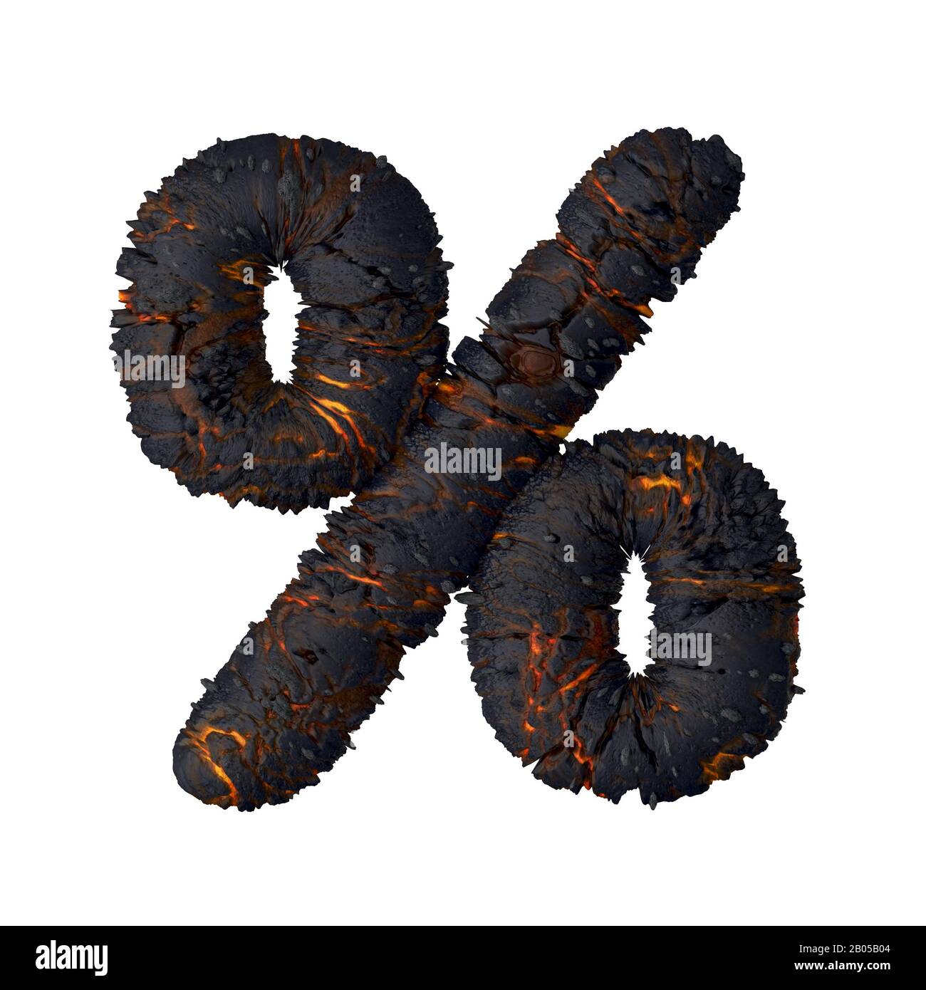 Lava Letter 3d illustration Stock Photo - Alamy