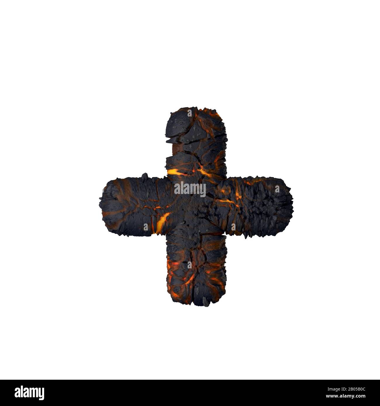 Lava Letter 3d illustration Stock Photo - Alamy