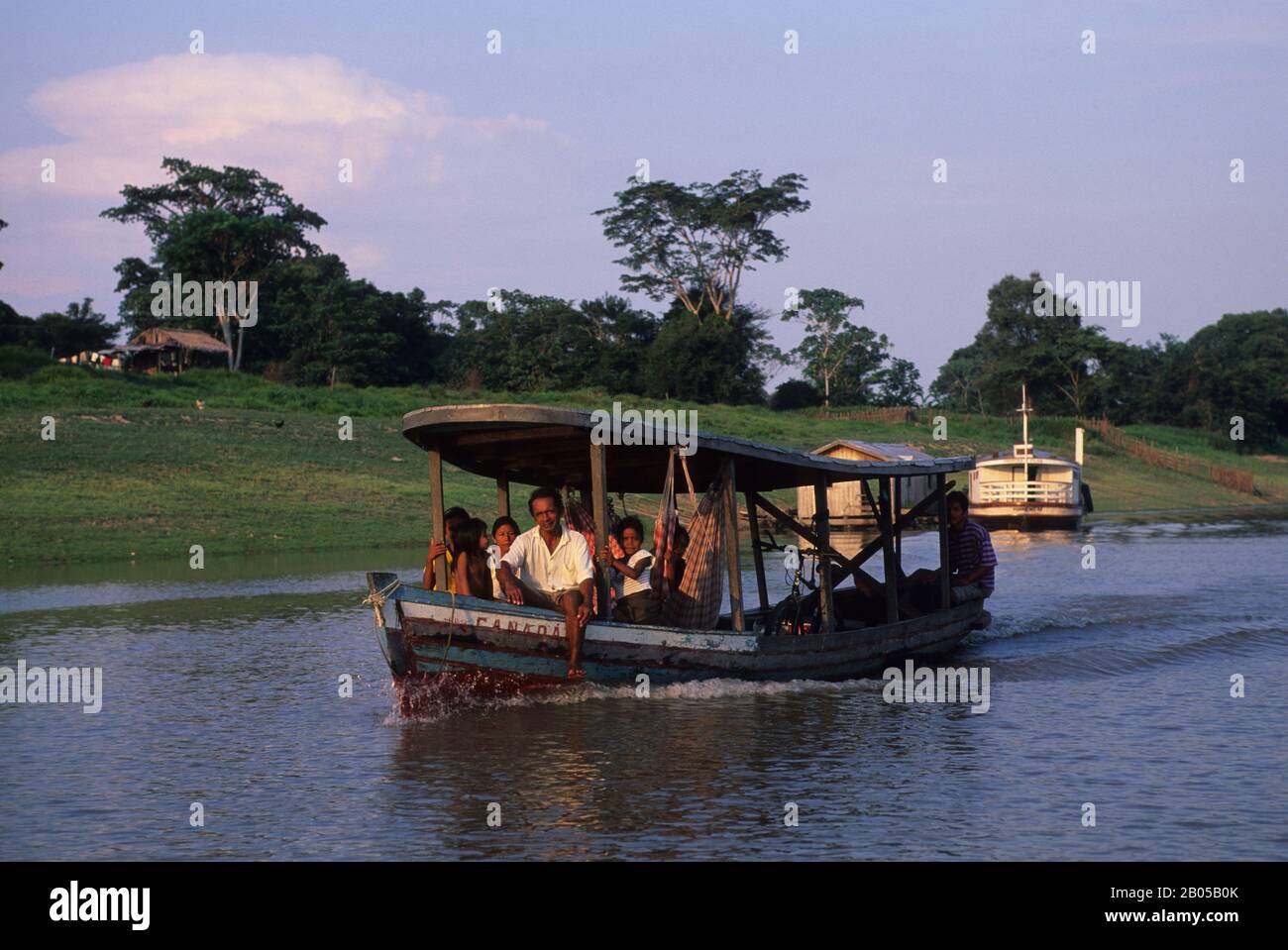 Amazon river boat native hi-res stock photography and images - Alamy