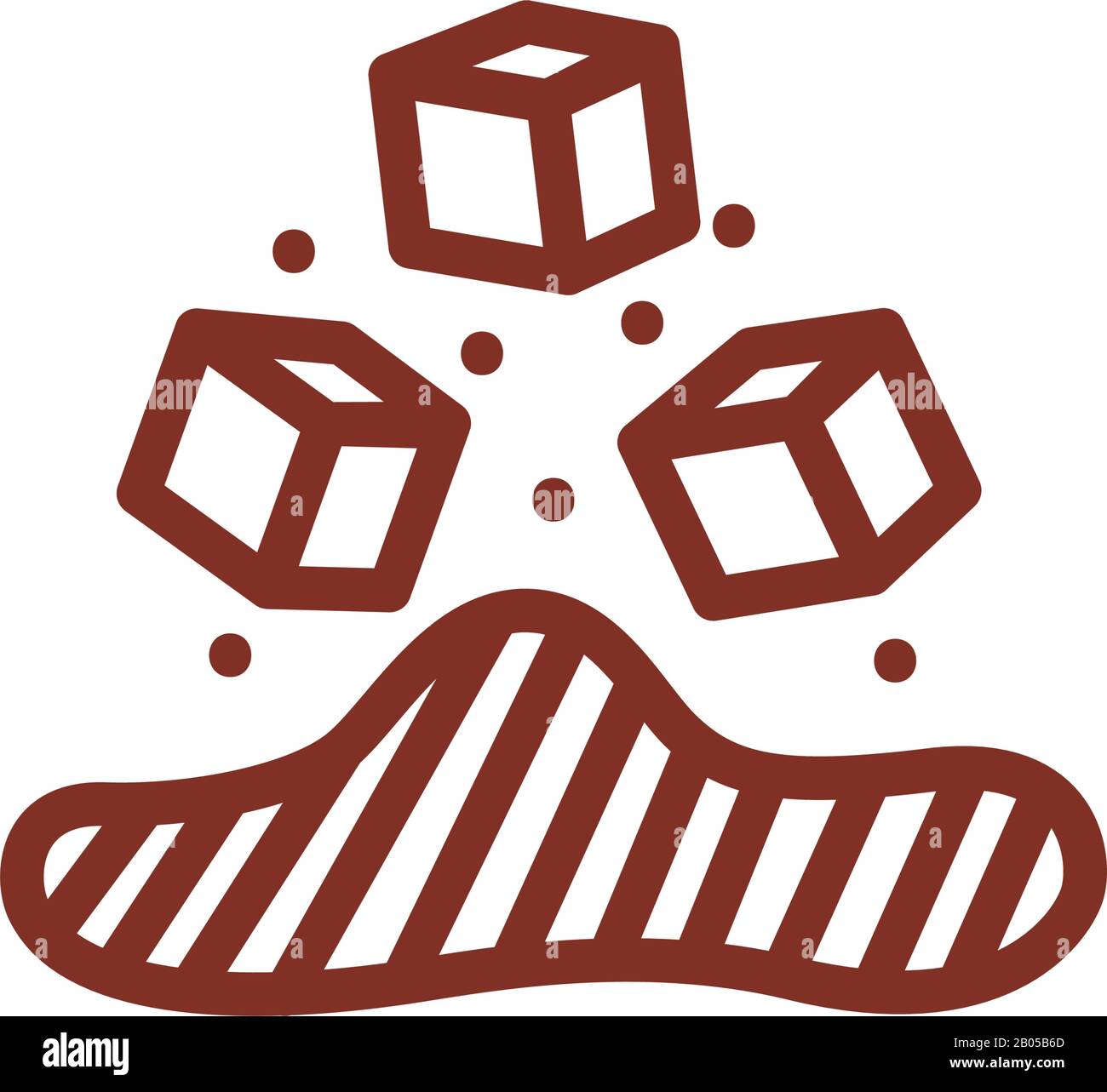 ice cubes line style icon Stock Vector Image & Art - Alamy