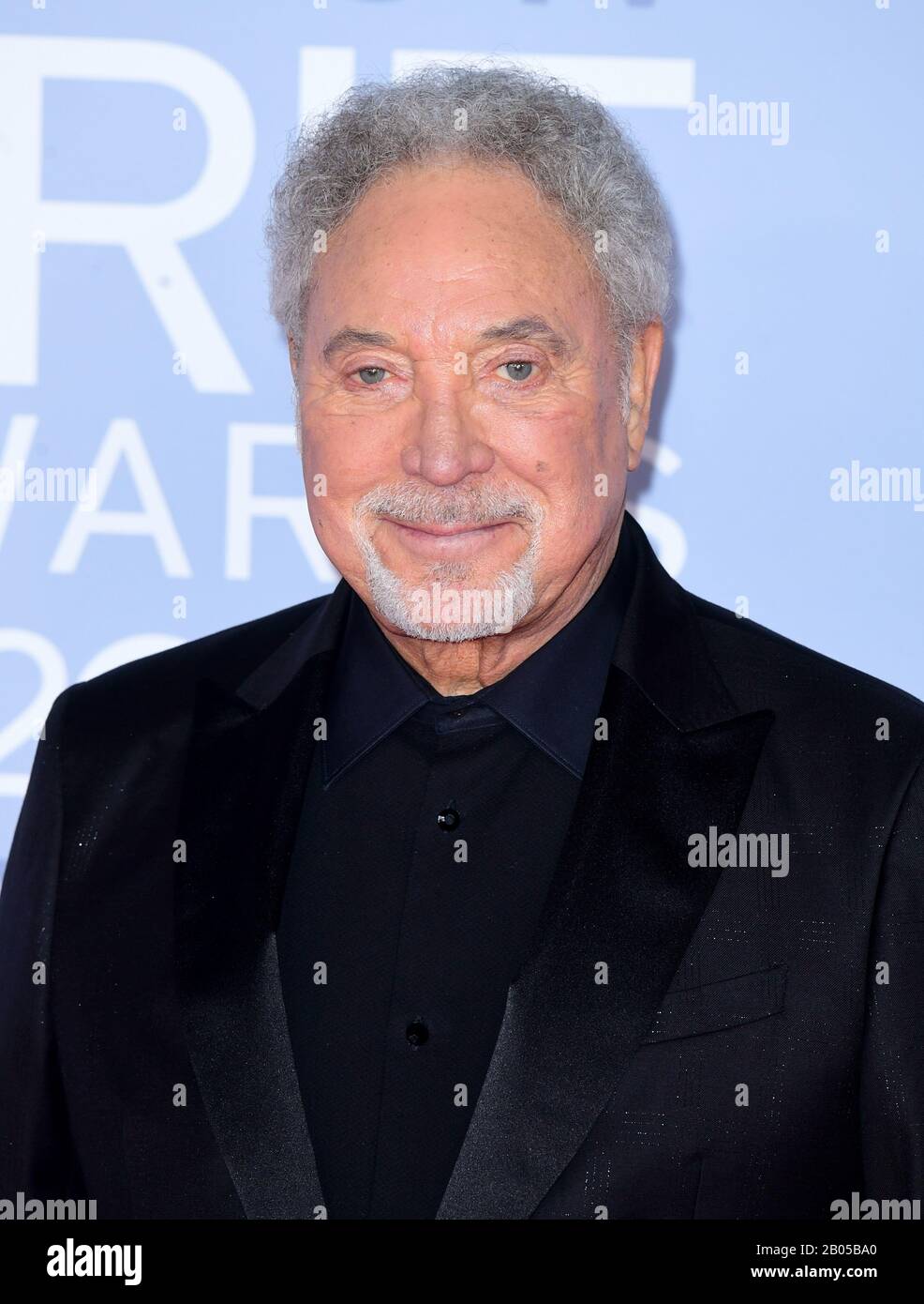 Tom Jones arriving at the Brit Awards 2020 held at the O2 Arena, London ...