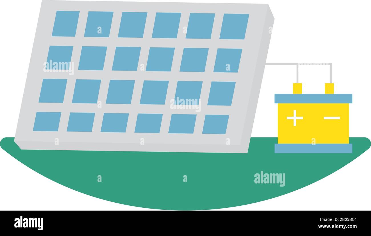 solar panel device isolated icon Stock Vector Image & Art - Alamy