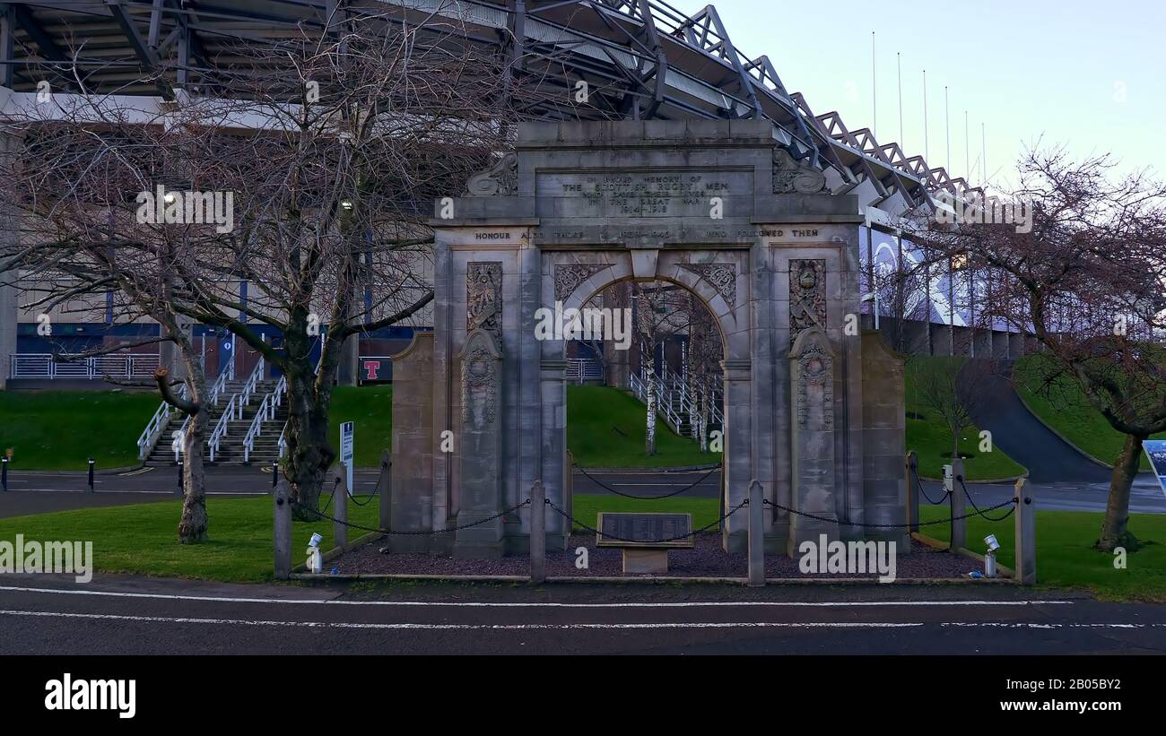 Murrayfield stadium night hi-res stock photography and images - Alamy