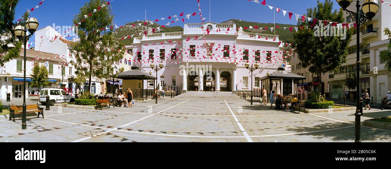 Decoration to celebrate National Day, John Mackintosh Square, Gibraltar ...