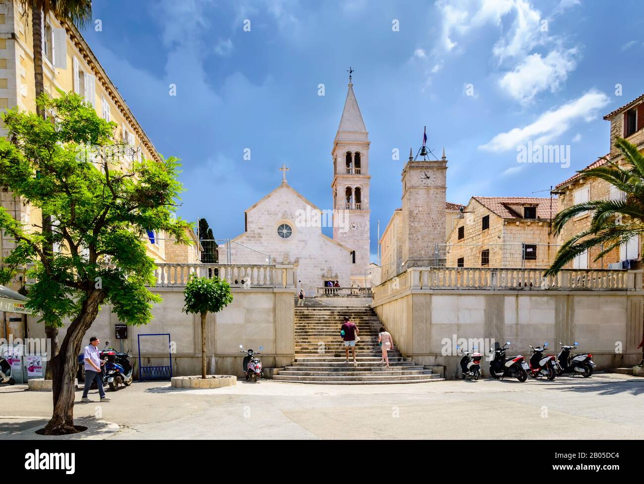 Supetar, Croatia - May 22, 2019: Church of Saint Peter or Crkva sv ...