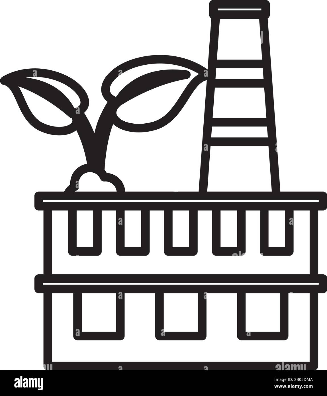 factory plant building isolated icon Stock Vector Image & Art - Alamy