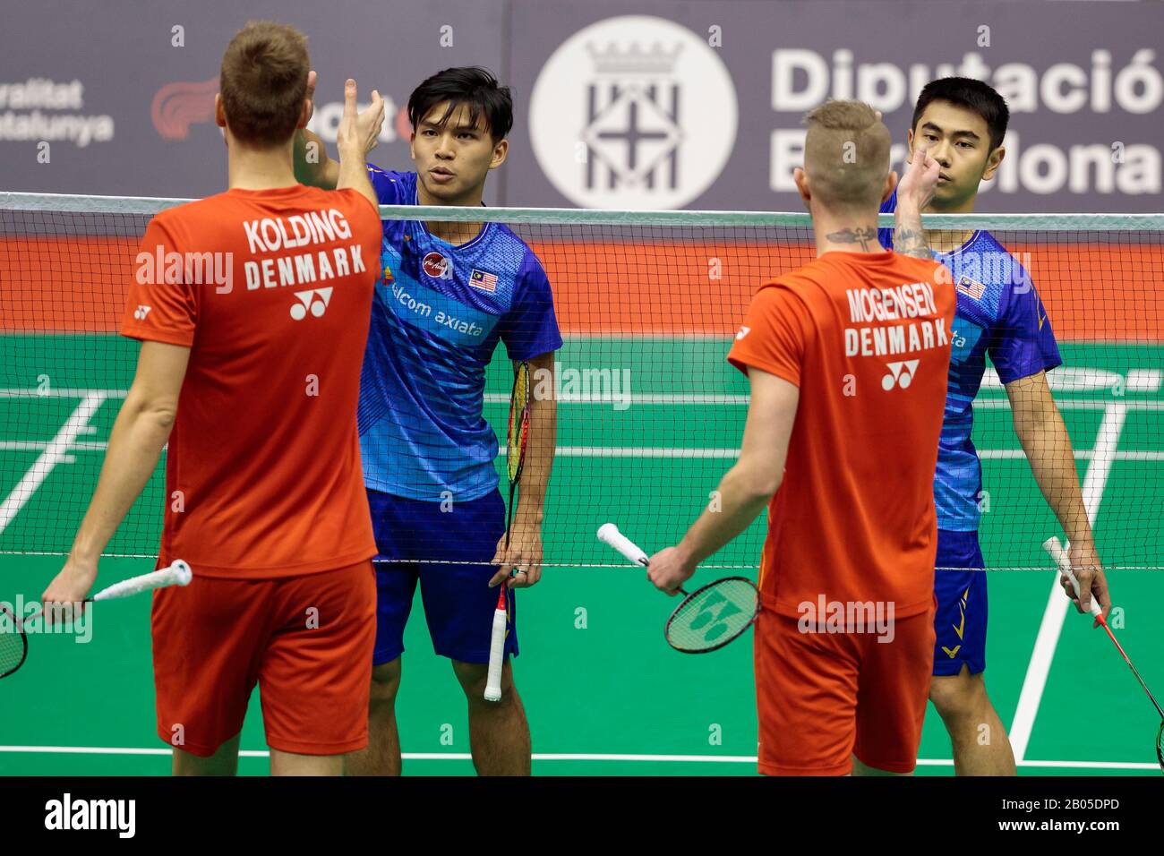 Mads Pieler Kolding and Carsten Mogensen of Denmark competes in the Men ...