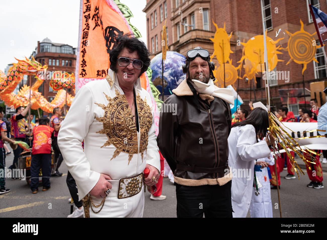 Manchester Day celebrations take place in the city centre Stock Photo ...