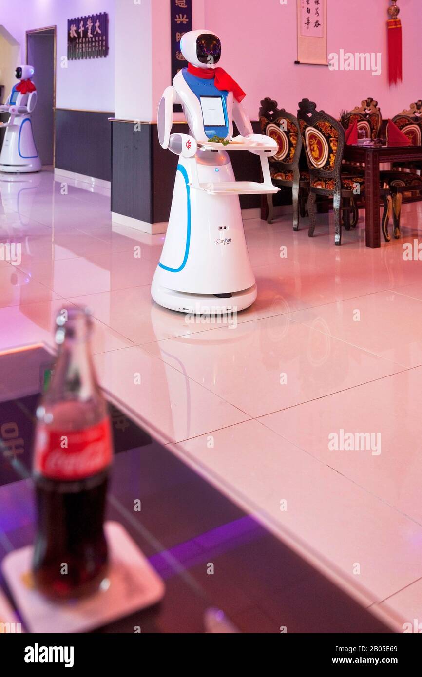 service robots in a Chinese restaurant, Germany Stock Photo - Alamy