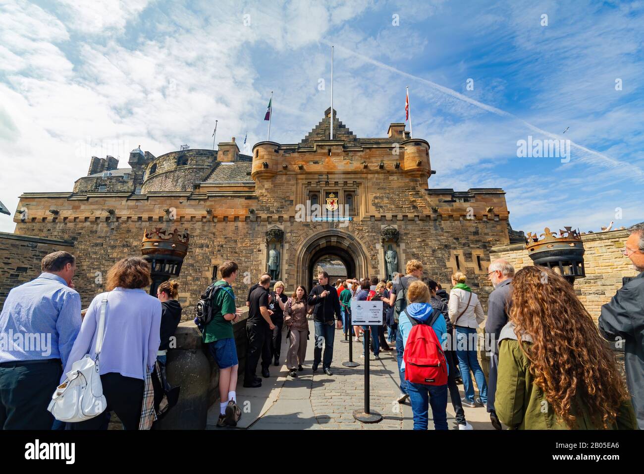 Edinburgh, JUL 12: Exterior view of the Edinburgh Castle on JUL 12 ...