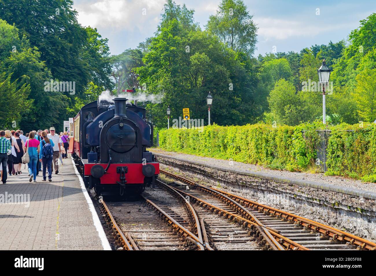 Lakeside, JUL 14: Beautiful steam train at Lakeside on JUL 14, 2011 at ...