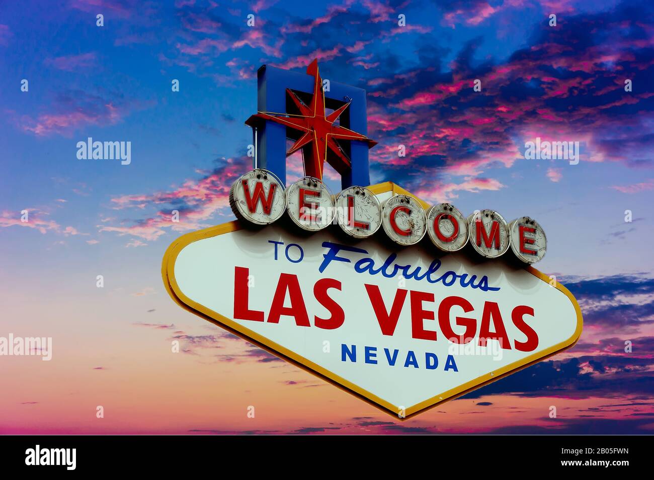 Las Vegas Sign Isolated Stock Photo - Alamy