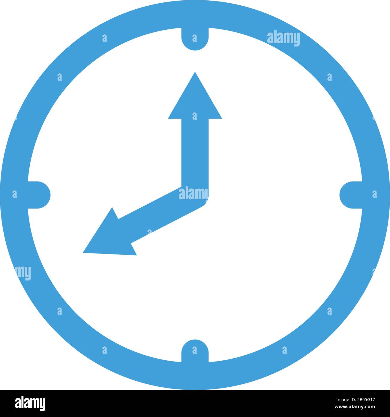 Clock icon design template. Vector illustration Stock Vector Image ...