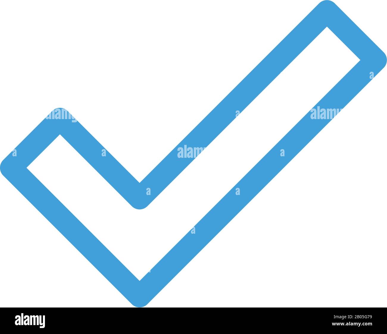 Check mark symbol vector vectors Cut Out Stock Images & Pictures - Alamy